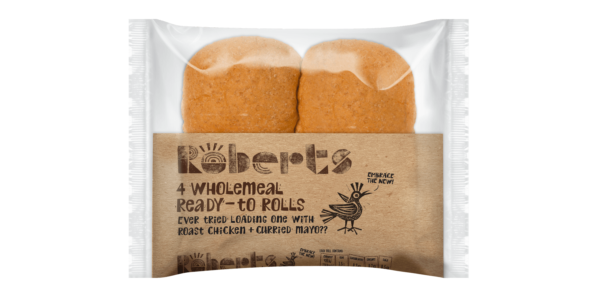 Wholemeal Ready to Rolls - Roberts Bakery
